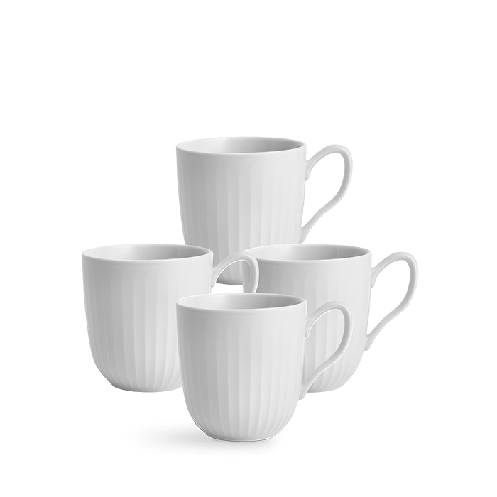Kähler Hammershøi Mug Set, White, 11.2 Oz, 4 Pcs. – rosendahl.com