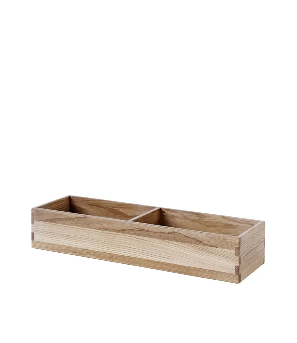 FDB Møbler B98 Bookcase Plinth, Solid Nature Lacquered Oak – rosendahl.com