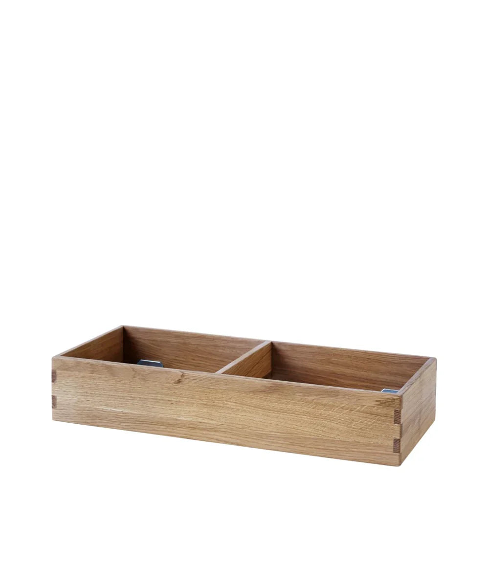 FDB Møbler B98 Bookcase Plinth, Solid Nature Lacquered Oak – rosendahl.com