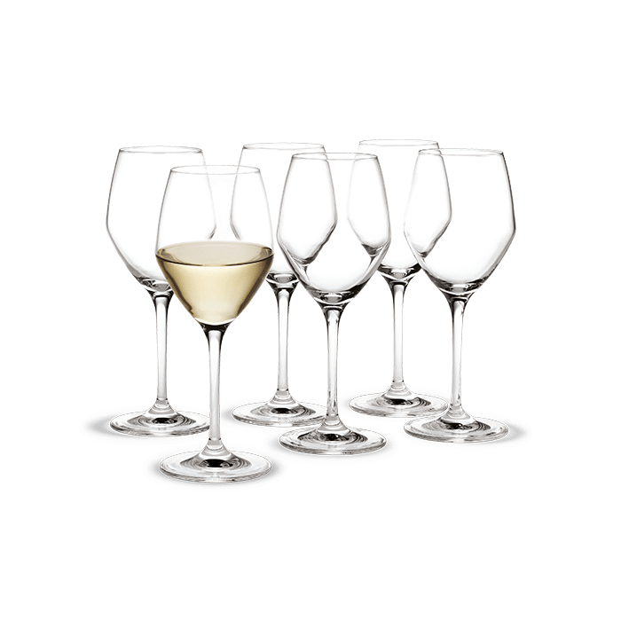 Holmegaard Perfection White Wine Glass, Clear, 10.8 Oz, 6 Pcs ...